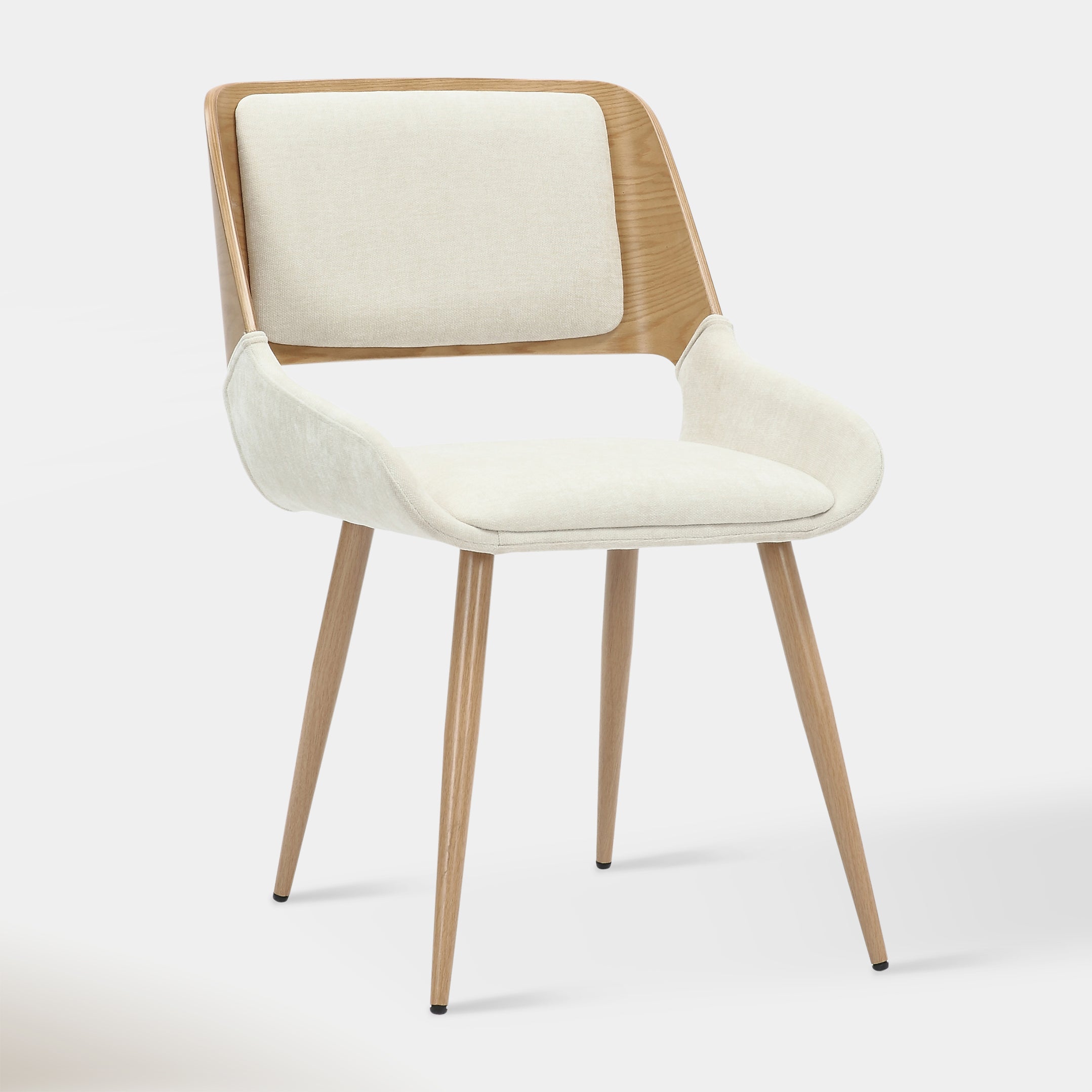 Carter Dining Chair - Beige and Natural | Hoft Home