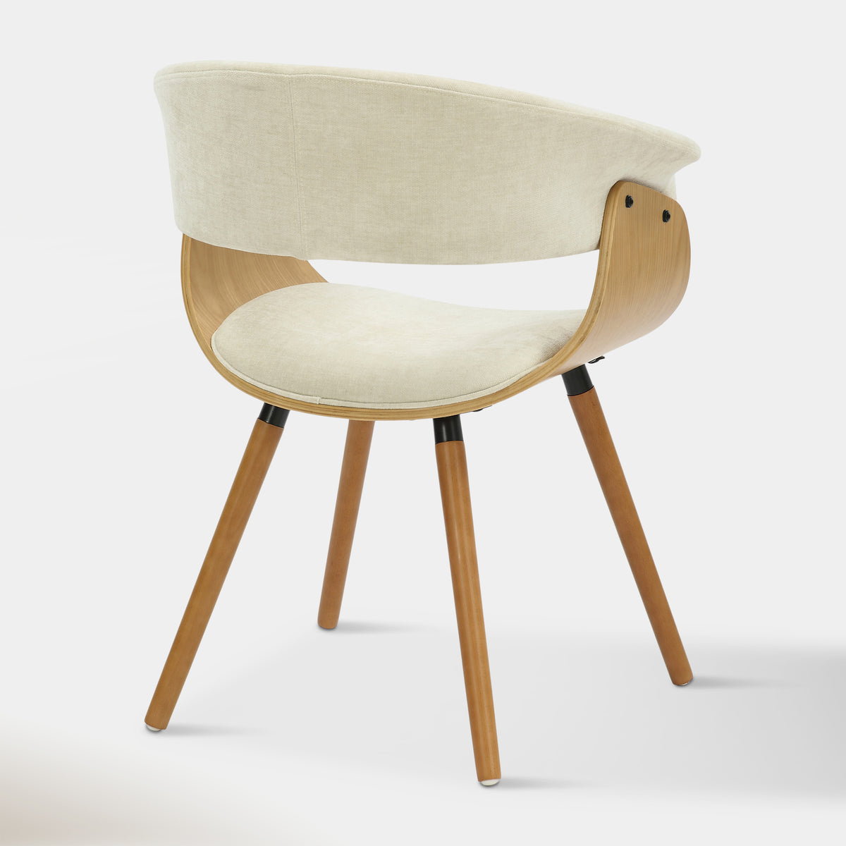 Jerreau Dining Chair - Beige & Oak | Hoft Home