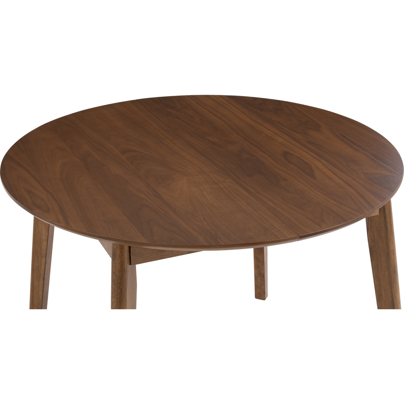 Werner Round Extendable Dining Table - Walnut | Hoft Home