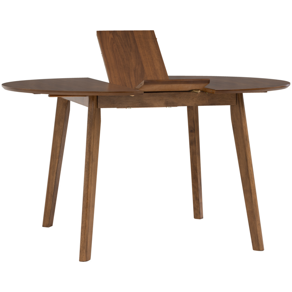 Werner Round Extendable Dining Table - Walnut | Hoft Home