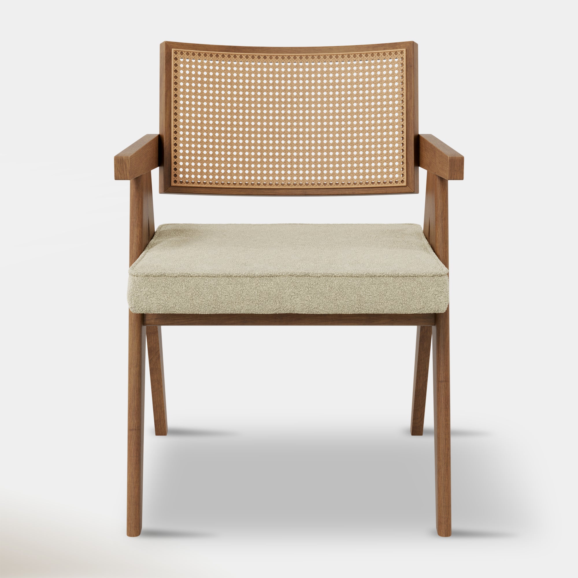 Augustine Dining Chair - Cream & Cocoa | Hoft Home